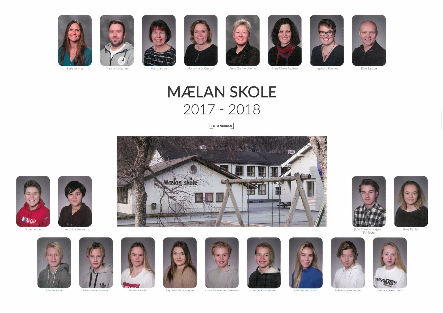 Avgangsklasser ved Mælan skole – Stjørna Heimbygdslag